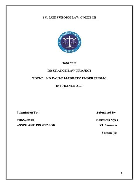 Insurance Law Pdf Tort Liability Insurance