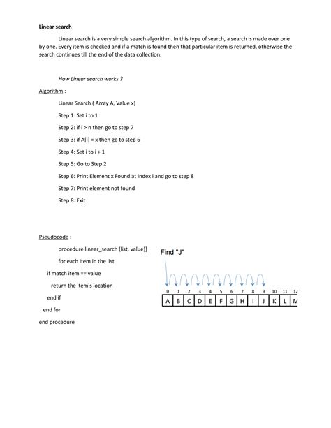 Linear And Binary Search Pdf