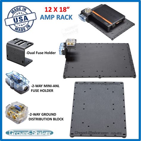 Amplifier Holder Amp Rack Amp Holder Dual Fuse Holder Size 12x18 Ca