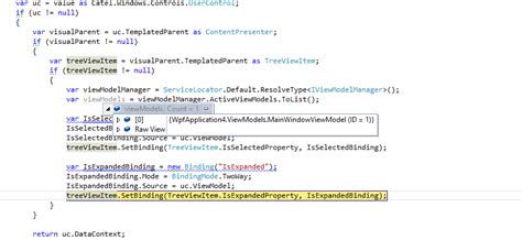 C Catel And Treeview Example Stack Overflow
