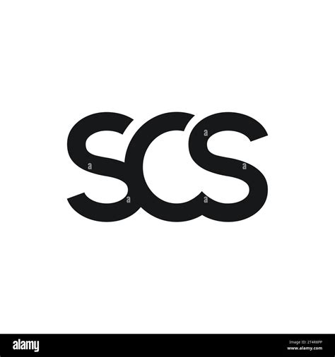 Scs Letter Original Monogram Logo Design Scs Initial Logo Design Vector Illustration Isolated