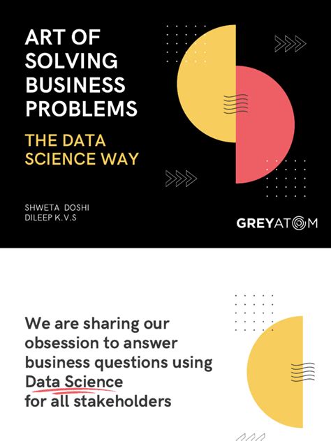 Art Of Solving Business Problems The Data Science Way Shweta Doshi Dileep Pdf Machine