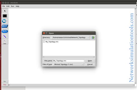 Open Your Stored Mininet Topology File Network Simulation Tools