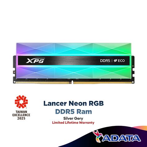Adata Xpg Lancer Neon Rgb Ddr5 Memory Gaming Pc Ram 6400mt S Amd Expo All It Hypermarket