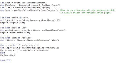 Vba How To Get Dynamic Node And Element Values In Xml Using Vb Stack Overflow