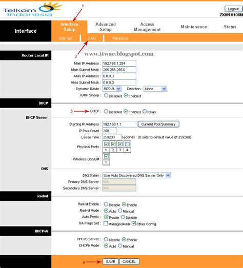 Cara Setting Modem Speedy IndiHome ZTE ZXHN H108N IT Wae
