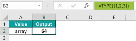 Type Function Excel Formula Examples How To Use