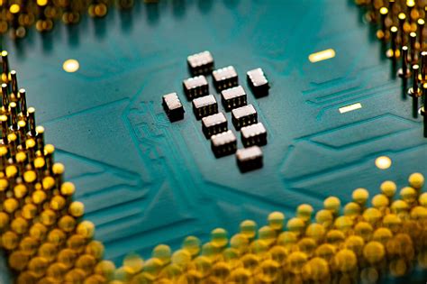 메인 Cpu Pc 프로세서 회로 기판에서 마이크로칩과 핀 을 클로즈업 0명에 대한 스톡 사진 및 기타 이미지 0명 Cpu 개념 Istock