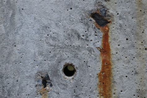 Cement Surface With Rust Marks In Industrial Area Texture Images For Abstract Backgrounds Stock