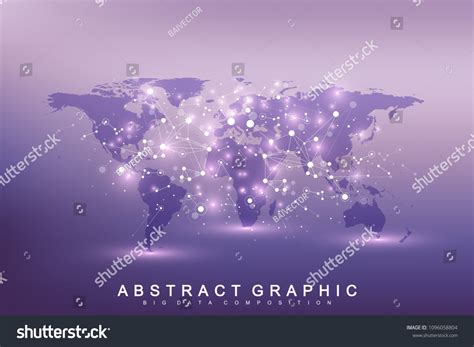 World Map Point Global Technology Networking Stock Vector Royalty Free
