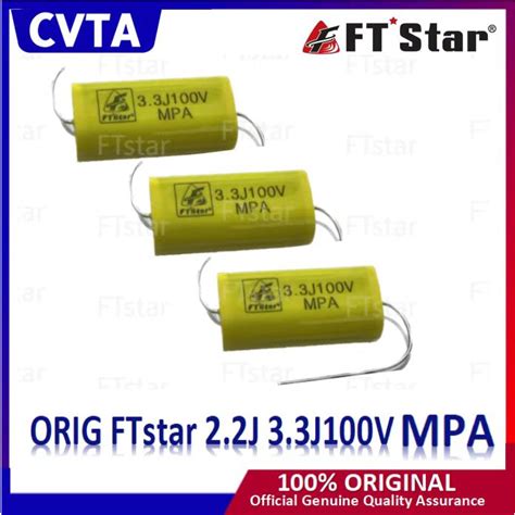 The 1pc Audio Frequency Divider Capacitor Mpa 100v Series Yellow Metal