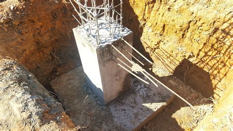 Zapatas De Encofrado De Hormigón Aisladas