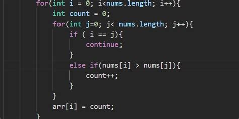 1365 how many numbers are smaller than the current number dev community