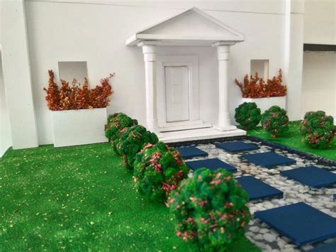 Maqueta Fachada Y Jardin 2 Maquetas Jardines