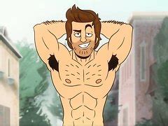 Animated Naked Man Walking In The City Thisvid