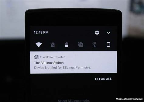 set selinux permissive on android using the selinux switch