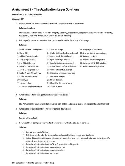 assignment 2 the application layer solutions pdf domain name