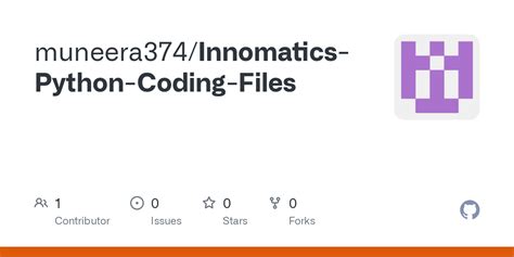 Github Muneera374innomatics Python Coding Files