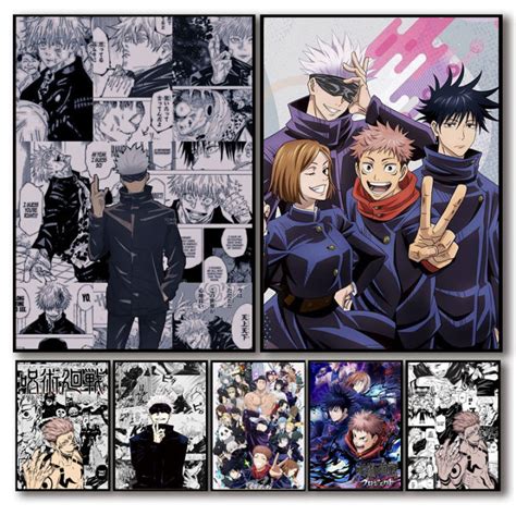 A4 Sized Poster Jujutsu Kaisen Japanese Anime Manga Wall Posters Pvc