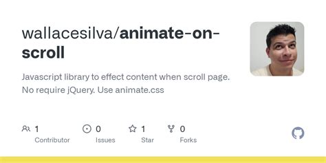GitHub Wallacesilva Animate On Scroll Javascript Library To Effect Content When Scroll Page