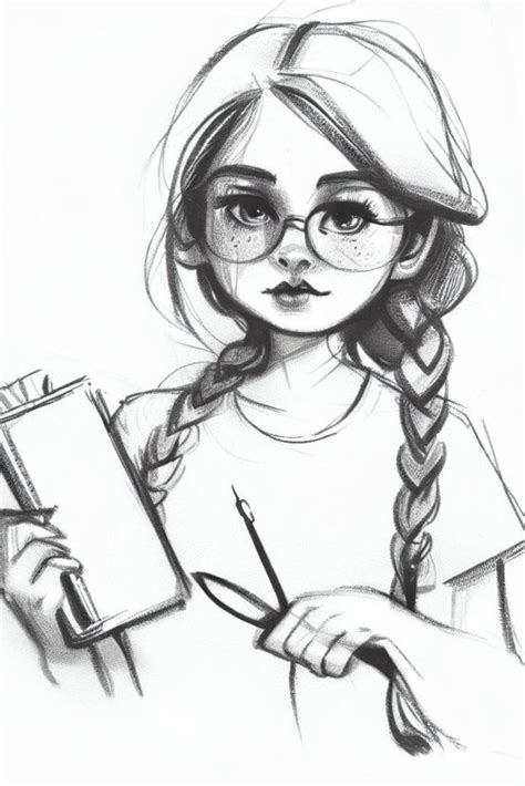 Girl Drawing Ki Photo At Grace Brentnall Blog
