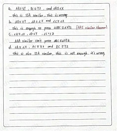 solved 2 which statements could be used to prove that delta abc and