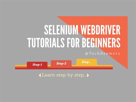 Selenium Webdriver Tutorial Step By Step Lessons Rsoftwareengineering
