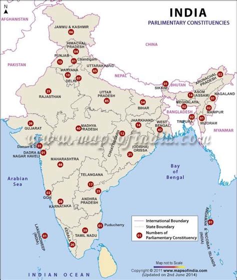 Parlimentary Constituencies In India About India Maps Of India