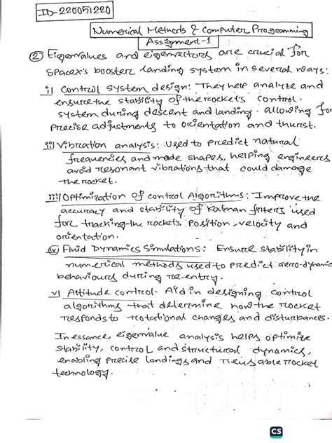 Numerical Assignment Pdf