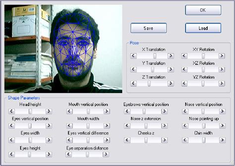 Figure 3 From 3d Head Pose And Facial Expression Tracking Using A