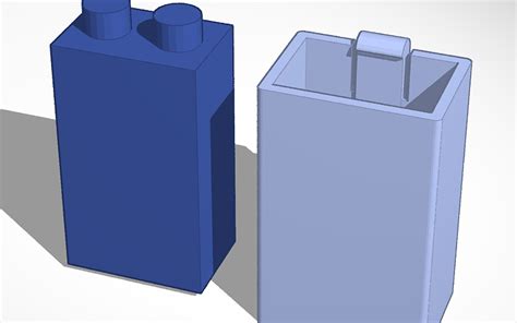 3d Design Battery Box 9v Tinkercad