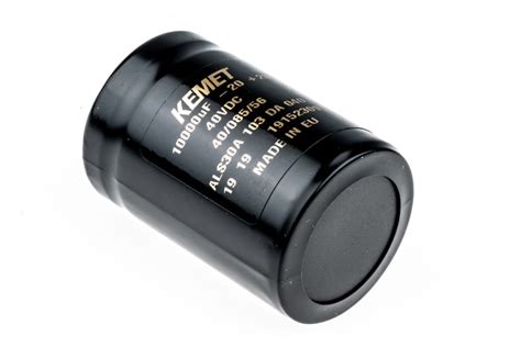 Als A Da Kemet Kemet F Aluminium Electrolytic Capacitor V Dc Screw Terminal