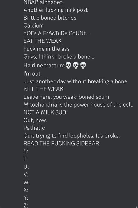 Neverbrokeabone Alphabet Fuck Yall Even Sposed To Do For X R Neverbrokeabone