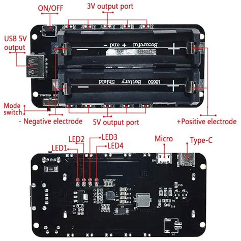 Double Battery Charge Shield V V DC Supply XUmp