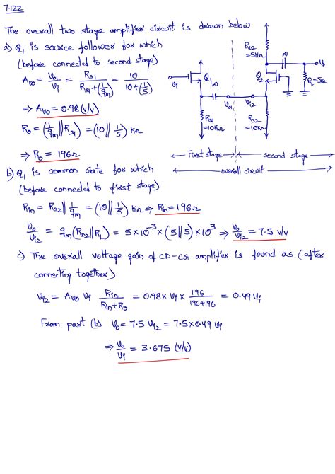 7 122 A The Nmos Transistor In The Source Follower Circuit Of Fig