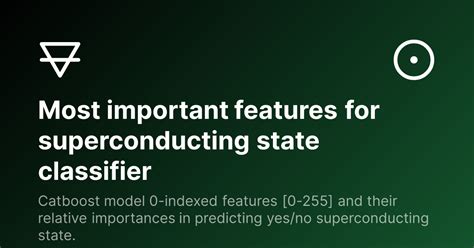 Most Important Features For Superconducting State Classifier · Ouro