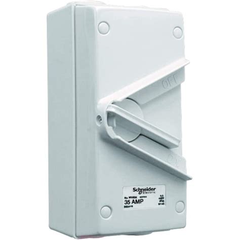 Buy Schneider Isolator Switch Weatherproof 35a 1 Pole Ip66 Whs35 Online