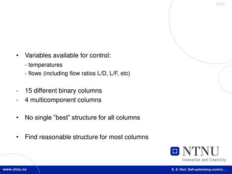 ppt self optimizing control configurations for two product