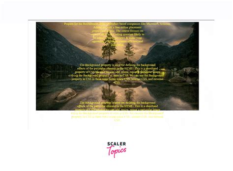 Background Image In Css Scaler Topics