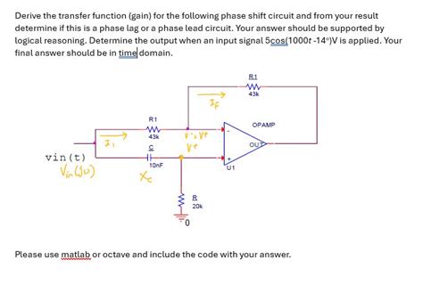 Solved Derive The Transfer Function Gain ﻿for The