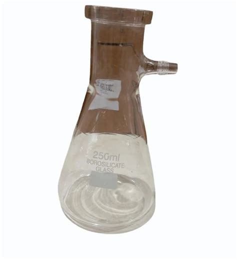 Borosilicate Glass 250ml Filtration Flask For Chemical Laboratory At
