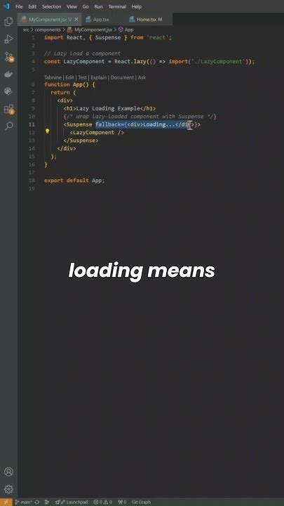 React Suspense Is Whatttt ⚛️ Coding Reactjs Foryou Shorts Reels