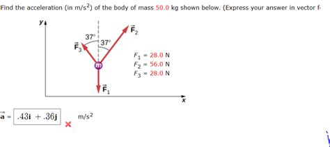 Solved Find The Acceleration In M S Of The Body Of Mass Chegg