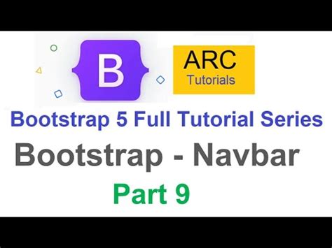 Learn Bootstrap 5 Tutorial For Beginners 9 Bootstrap Navbar Tutorial ...