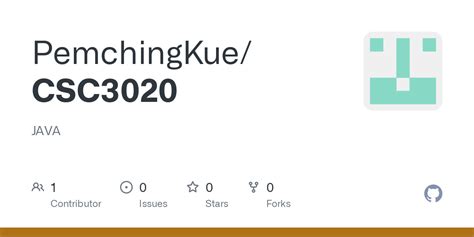 Github Pemchingkuecsc3020 Java