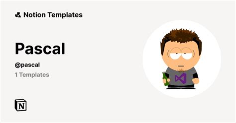 Pascal Template Creator Notion Marketplace