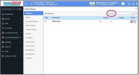 How To Enable Multi Bill Series In Marg Books