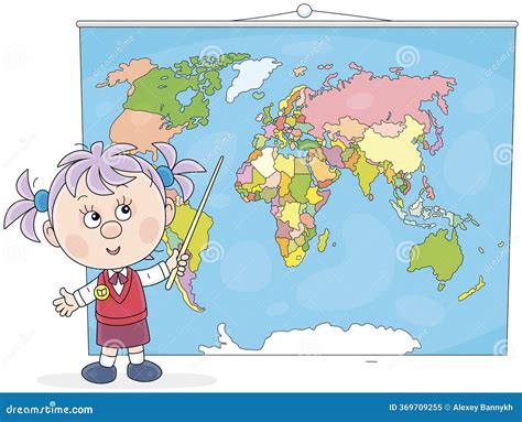 Primary School With Building Structure And Eksterior In Template Hand Drawn Cartoon Flat