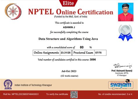 ashwin j on linkedin datastructures java nptel learningjourney