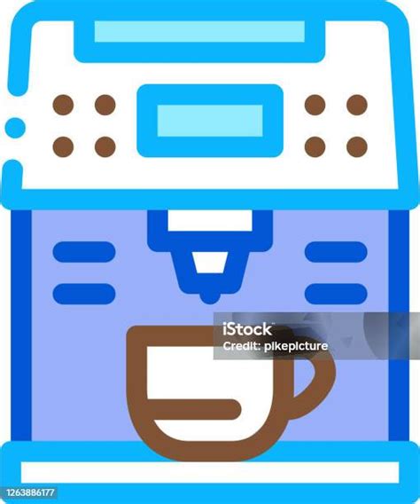 커피 머신 가젯 아이콘 벡터 개요 일러스트레이션 개체 그룹에 대한 스톡 벡터 아트 및 기타 이미지 개체 그룹 금융 기계류 Istock